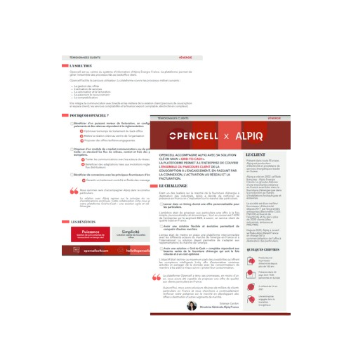 Business case Alpiq x Opencell